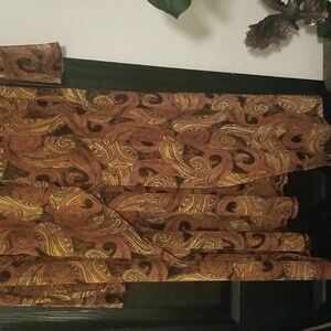 Objex | Jackets & Coats | Womens Objex Sheer Paisley Print Jacket Brown ...